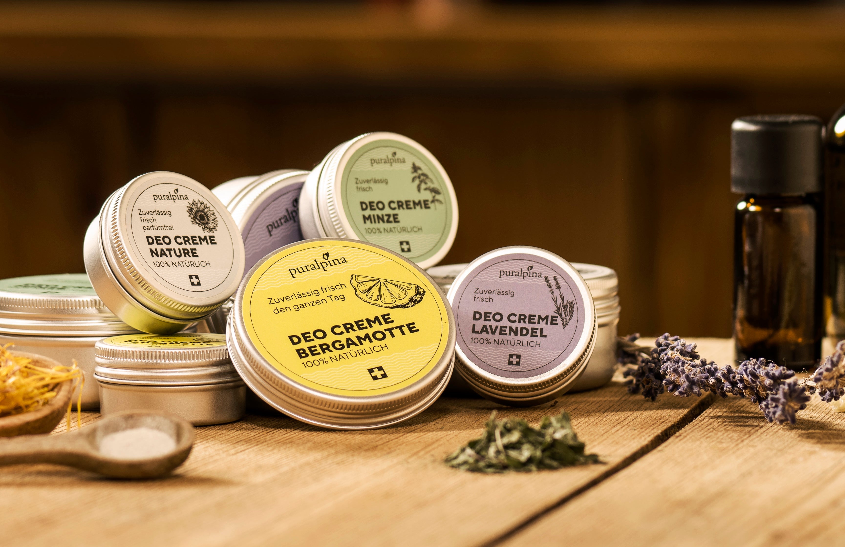 Deo Cremes • 100% natürlich • Wirksam gegen Schweissgeruch – puralpina Shop